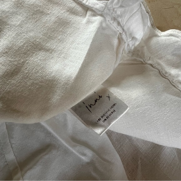 Innika Choo | Tops | Innika Choo Like New White Crop Top Ruffled Blouse ...